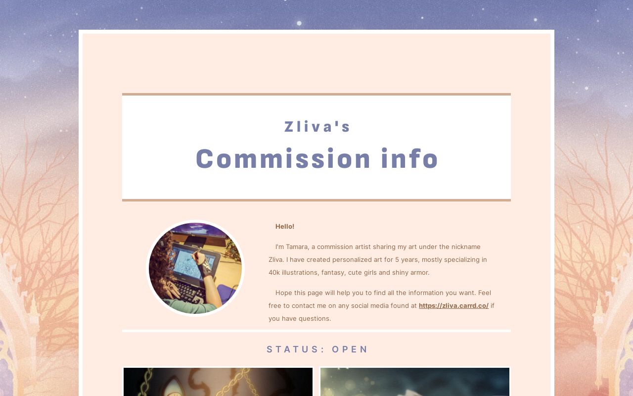 Zliva's commissions